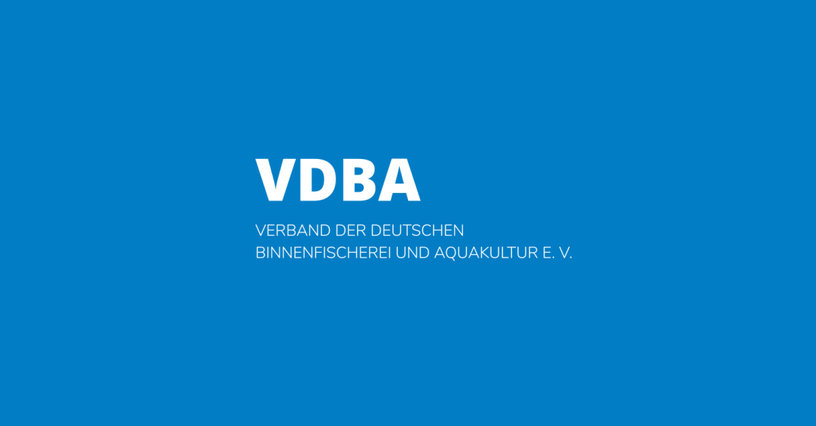Verband der deutschen Binnenfischerei und Aquakultur e. v. - VDBA ...